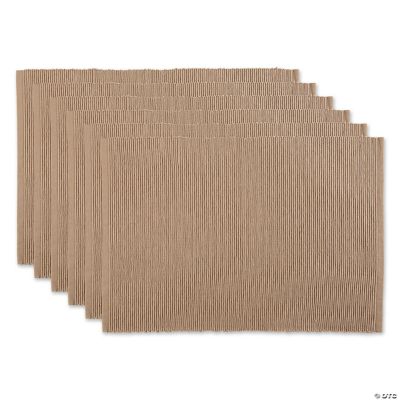 Stone Ribbed Placemat Set/6 | Oriental Trading