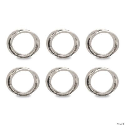 Silver Intertwined Napkin Ring (Set Of 6)