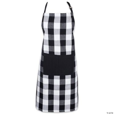 Black Buffalo Check Chef Apron | Oriental Trading