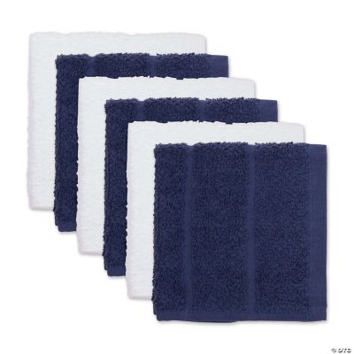 Nautical Blue Basic Chef Terry Dishcloth (Set Of 6)