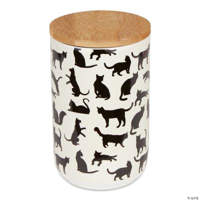Cats Meow Ceramic Treat Canister | Oriental Trading