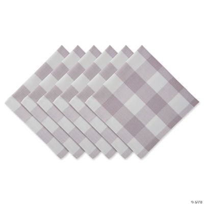 Dusty Lilac Buffalo Check Napkin (Set Of 6)