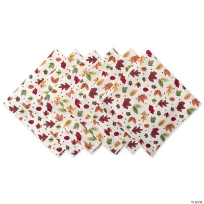 Falling Leaves Print Napkin (Set Of 6) | Oriental Trading