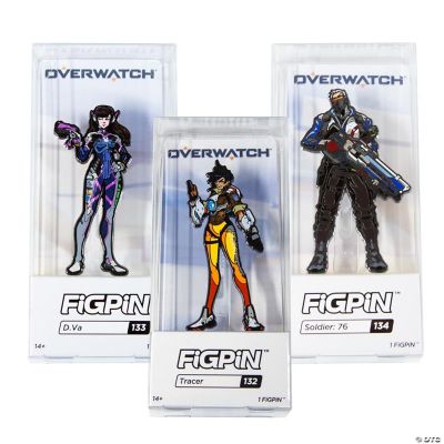 Overwatch Official Hero Pin Set D. Va, Tracer, & Soldier 76 Pins Set of ...