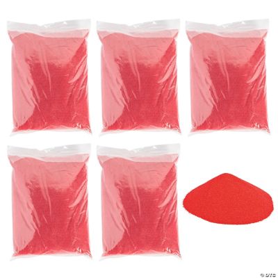 Mega Bulk 25 Lb. Red Sand | Oriental Trading