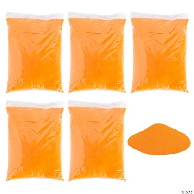 Mega Bulk 25 Lb. Orange Sand | Oriental Trading