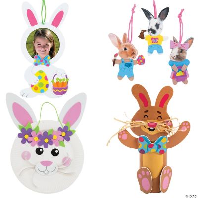 Bulk Easter Bunny Craft Kit Assortment - Makes 48