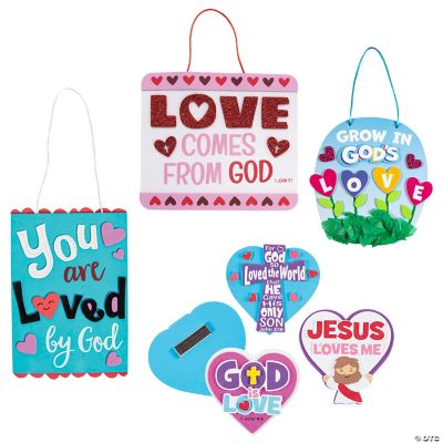 Bulk Valentine's Day God's Love Craft Kit Assortment - Makes 48