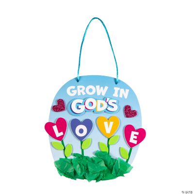 Grow in God’s Love Sign Craft Kit - Makes 12 | Oriental Trading