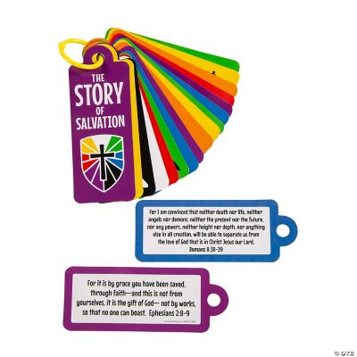 The Story of Salvation Cards on a Ring - 12 Sets | Oriental Trading