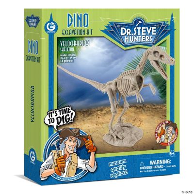 GeoWorld Dino Excavation Kit Velociraptor skeleton