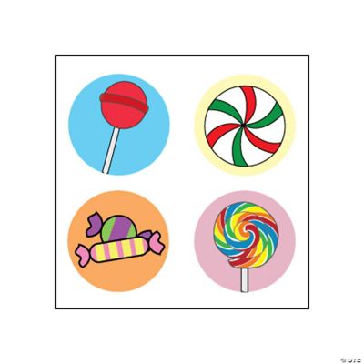Creative Shapes Etc. - Incentive Stickers - Candy | Oriental Trading