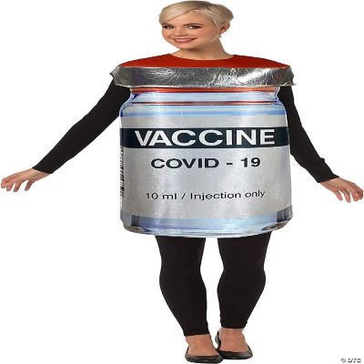 Vaccine Bottle Adult Costume One Size | Oriental Trading