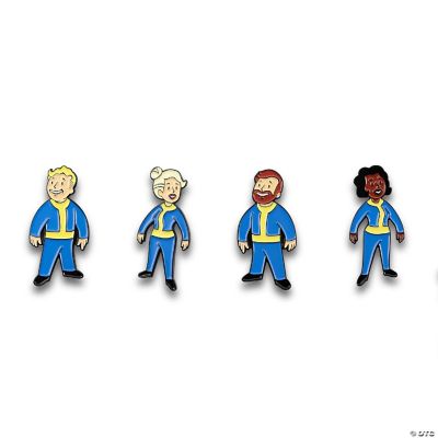 Fallout Vault Dweller Pins Collectible Metal Enamel Pin Set Includes 4 ...