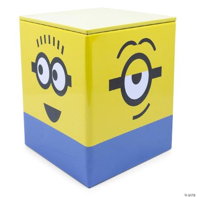 Despicable Me Minions Tin Storage Box Cube Organizer with Lid 4 Inches ...