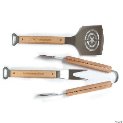 Marvel’s Captain America 3-Piece Outdoor BBQ Grill Utensil Set ...