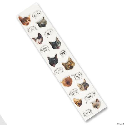 Puffy Adorable Cat Stickers For Note Book & Journal Decorations Sheet ...