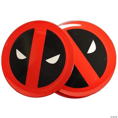 Marvel Dead Pool Round Plate 4-Piece Set | Oriental Trading