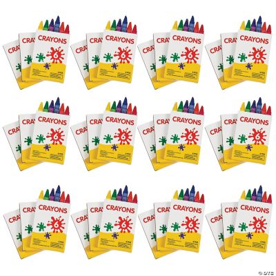 2 3/4" Bulk 288 Boxes of Crayons - 6 Colors per Box | Oriental Trading
