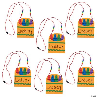Bulk Back-to-School Name Tag Craft Kit - Makes 48
