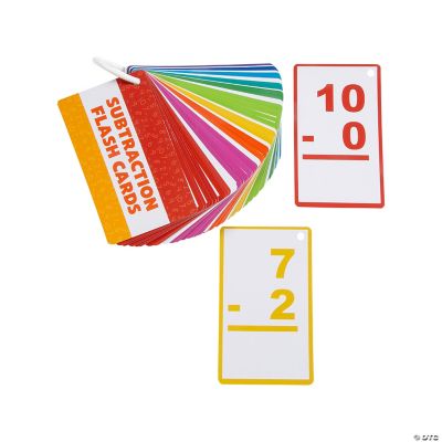 Subtraction Flash Cards on a Ring - 6 Sets | Oriental Trading