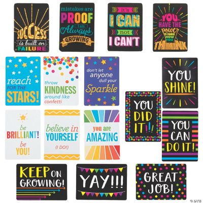 Bulk 144 Pc. Mini Encouragement Card Assortment Kit | Oriental Trading