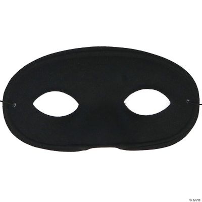 Skeleteen Black Superhero Eye Accessories - Mysterious Black Half Masks ...