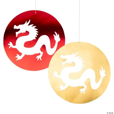 Dragon Foil Cutouts - 12 Pc. | Oriental Trading