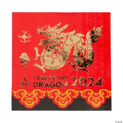 Lunar New Year of the Dragon Luncheon Napkins - 16 Ct. - Discontinued