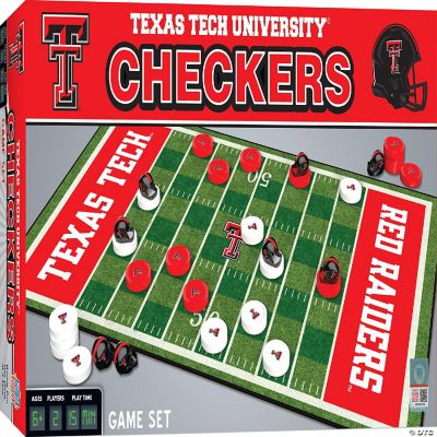 MasterPieces Texas Tech Checkers | Oriental Trading