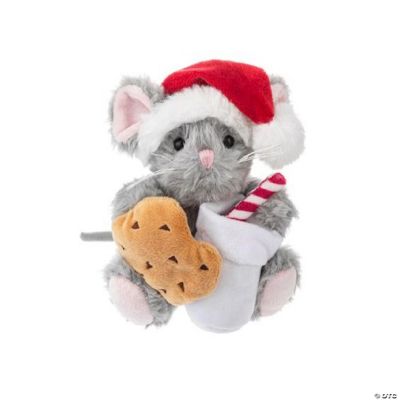 Ganz Little Christmas Mouse Plush Stuffed Animal Toy 6 Inch Multicolor