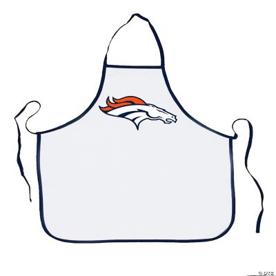 NFL Football Denver Broncos Sports Fan BBQ Grilling Apron, White/Navy ...