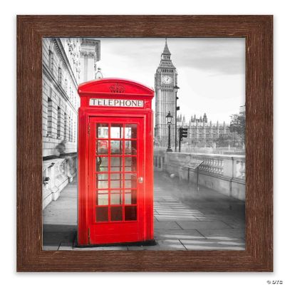 CustomPictureFrames.com 14x16 Frame Brown Barnwood Picture Frame Modern ...