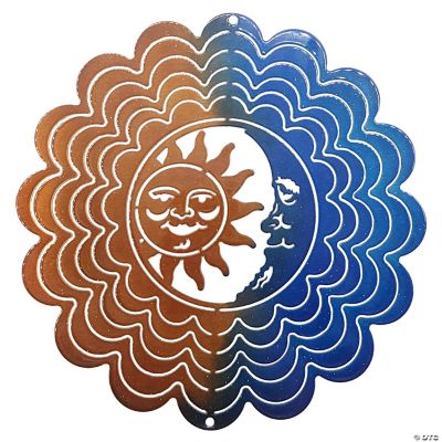 Sun moon 11 inch metal wind spinner | Oriental Trading