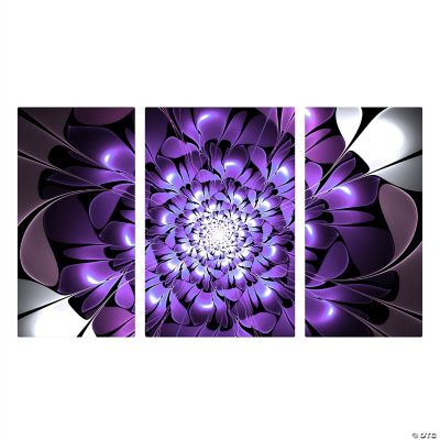 Blossom 3 panel metal wall art | Oriental Trading