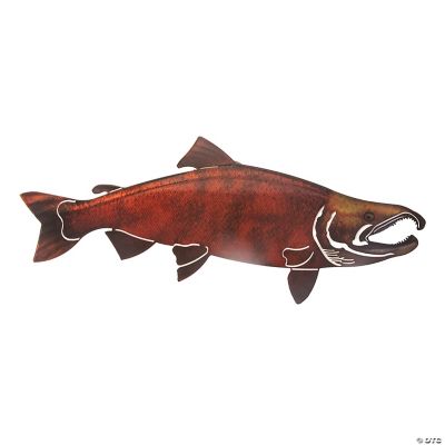 Large soc salmon metal wall art | Oriental Trading