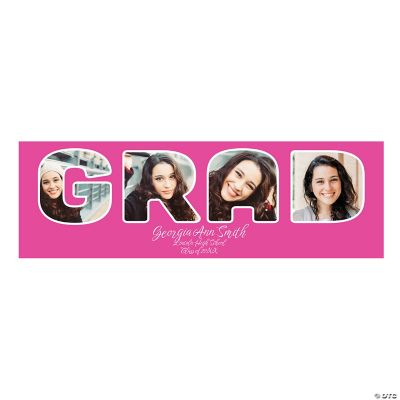 Custom Photo Graduation Four Photo Collage Banner - Medium | Oriental ...
