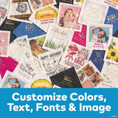 8" Personalized Mini Baseball-Shaped Yard Signs - 6 Pc. | Oriental Trading