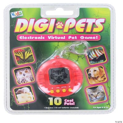 Digi Pets Electronic Virtual Pet Game Red | Oriental Trading