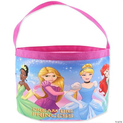 Disney Princess Girls Collapsible Nylon Gift Basket Bucket Toy Storage ...