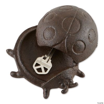 Cast Iron Ladybug Secret Key Holder 4X3.75X1.5"