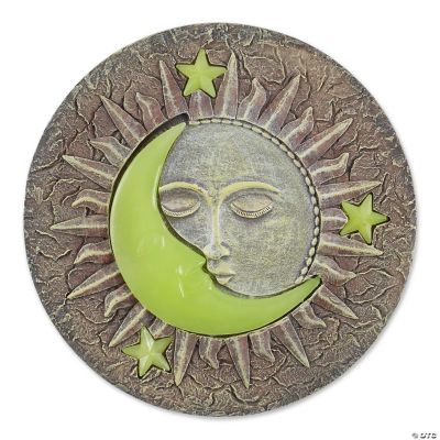 Sun And Moon Glowing Stepping Stone 10.25X10.25X0.5”