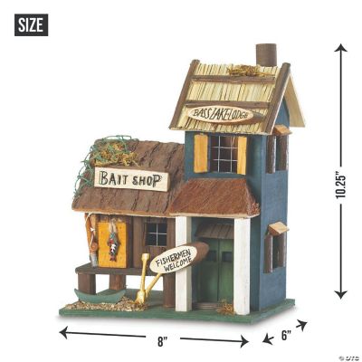 Bass Lake Lodge Birdhouse 8X6X10.25"