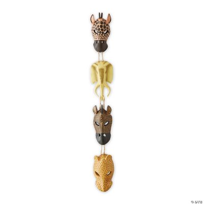 Animal Masks Wall Plaque 1.5X3.62X27.25"