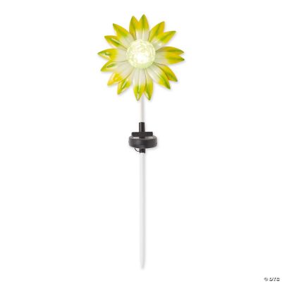 Green Flower Solar Stake 7X5X21.5"