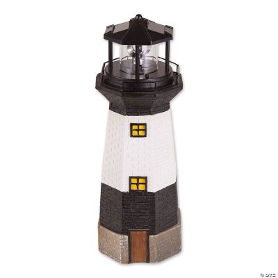 Spinning Solar Powered Light House 5.12X5.12X15.25"
