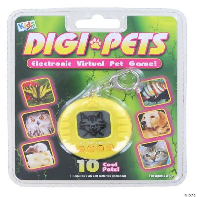 Digi Pets Electronic Virtual Pet Game Yellow | Oriental Trading