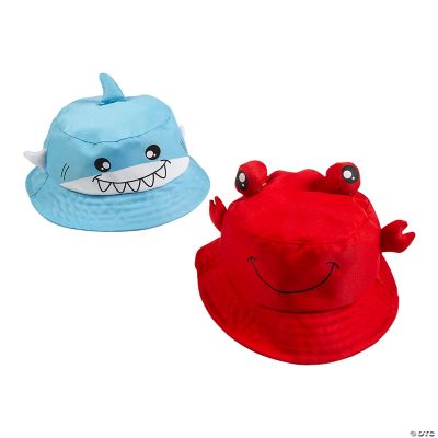 Kids Crab & Shark-Shaped Bucket Hats - 12 Pc. | Oriental Trading