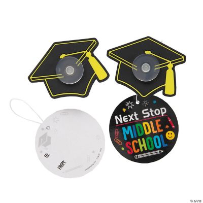 24 Pc. 2 1/2" x 2" Graduation Cap Fidget Spinner with Card for 12 ...