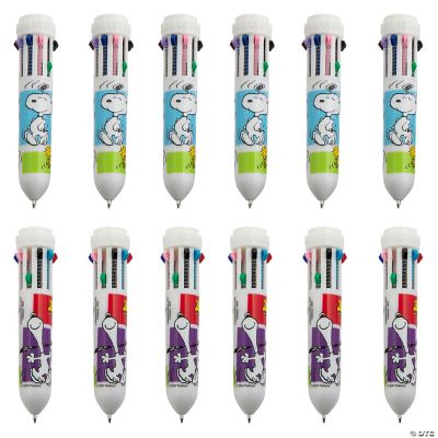 Colorful Mini Peanuts® Snoopy Shuttle Pens - 12 Pc. for Fun Writing ...